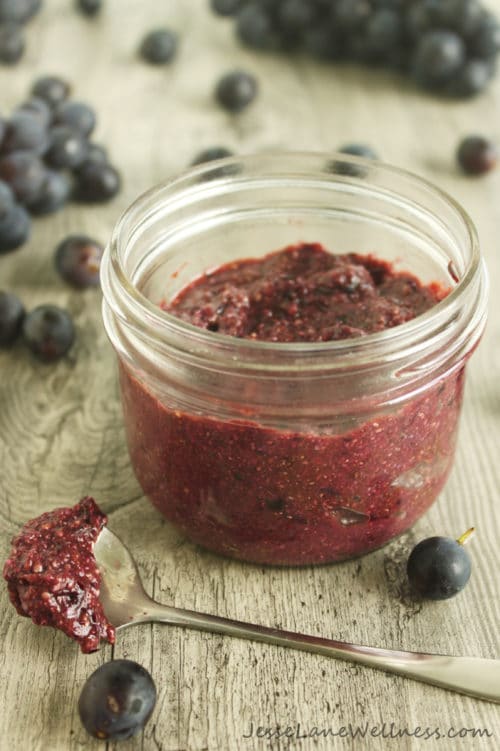 Coronation Grape Chia Jam Recipe by Jesse Lane