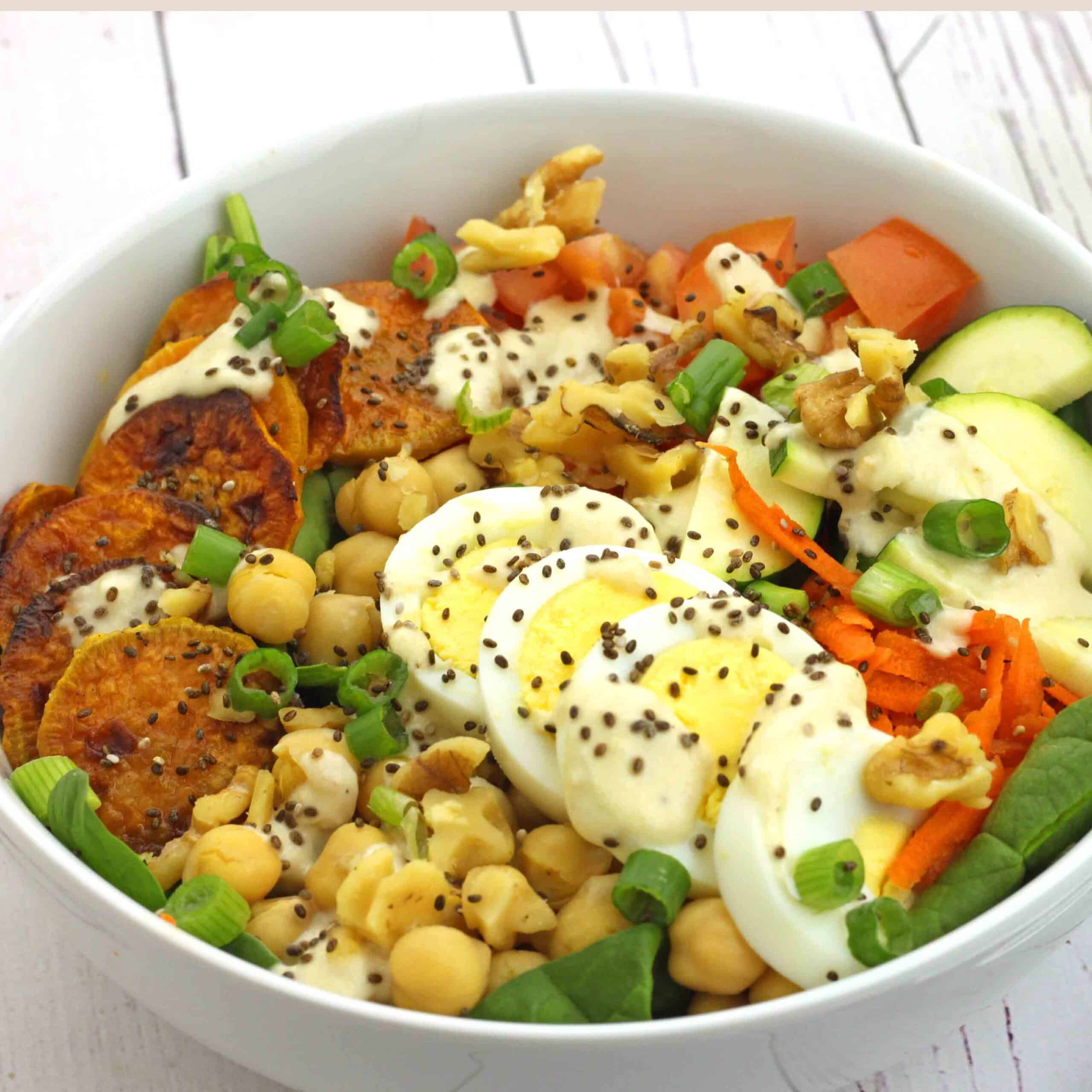 Vegetarian Rainbow Bowl Recipe by Jesse Lane Wellness